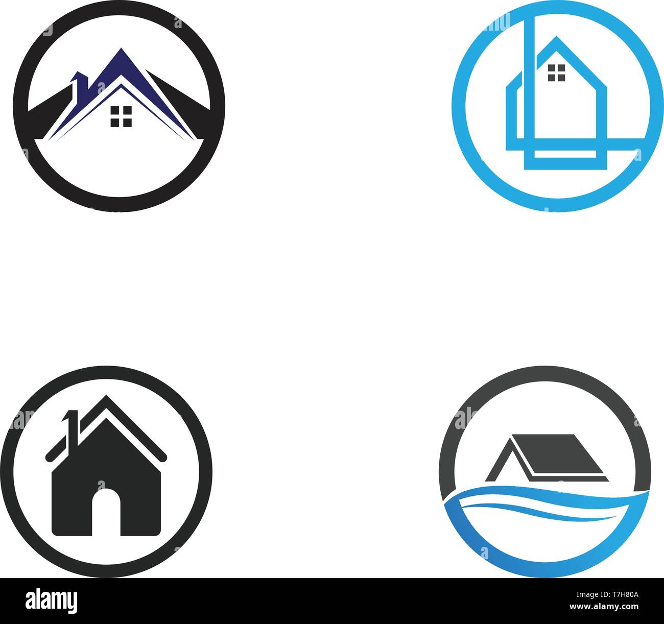 Home and building logo and symbol vector template Stock Vector Image ...