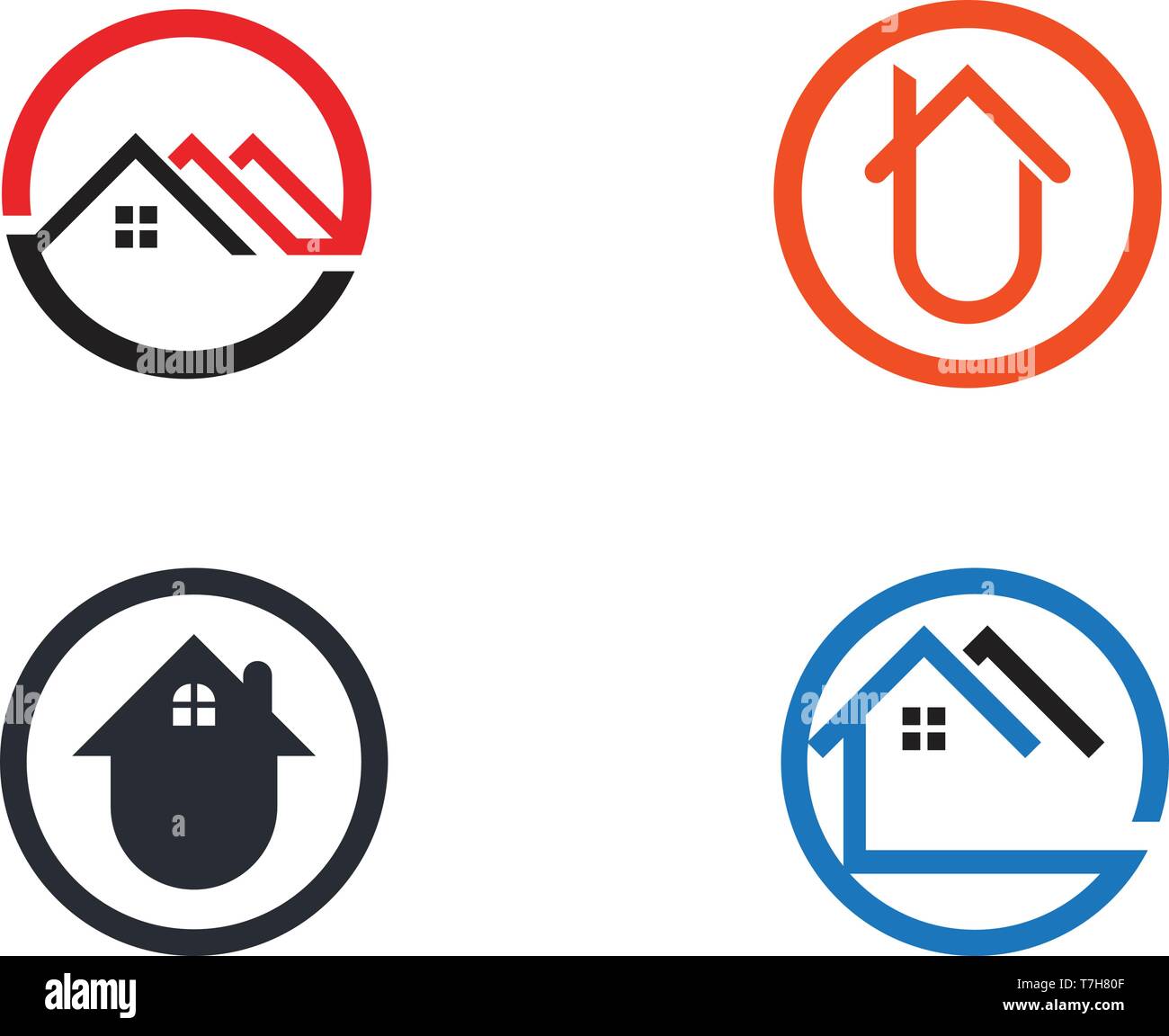 Home and building logo and symbol vector template Stock Vector Image ...