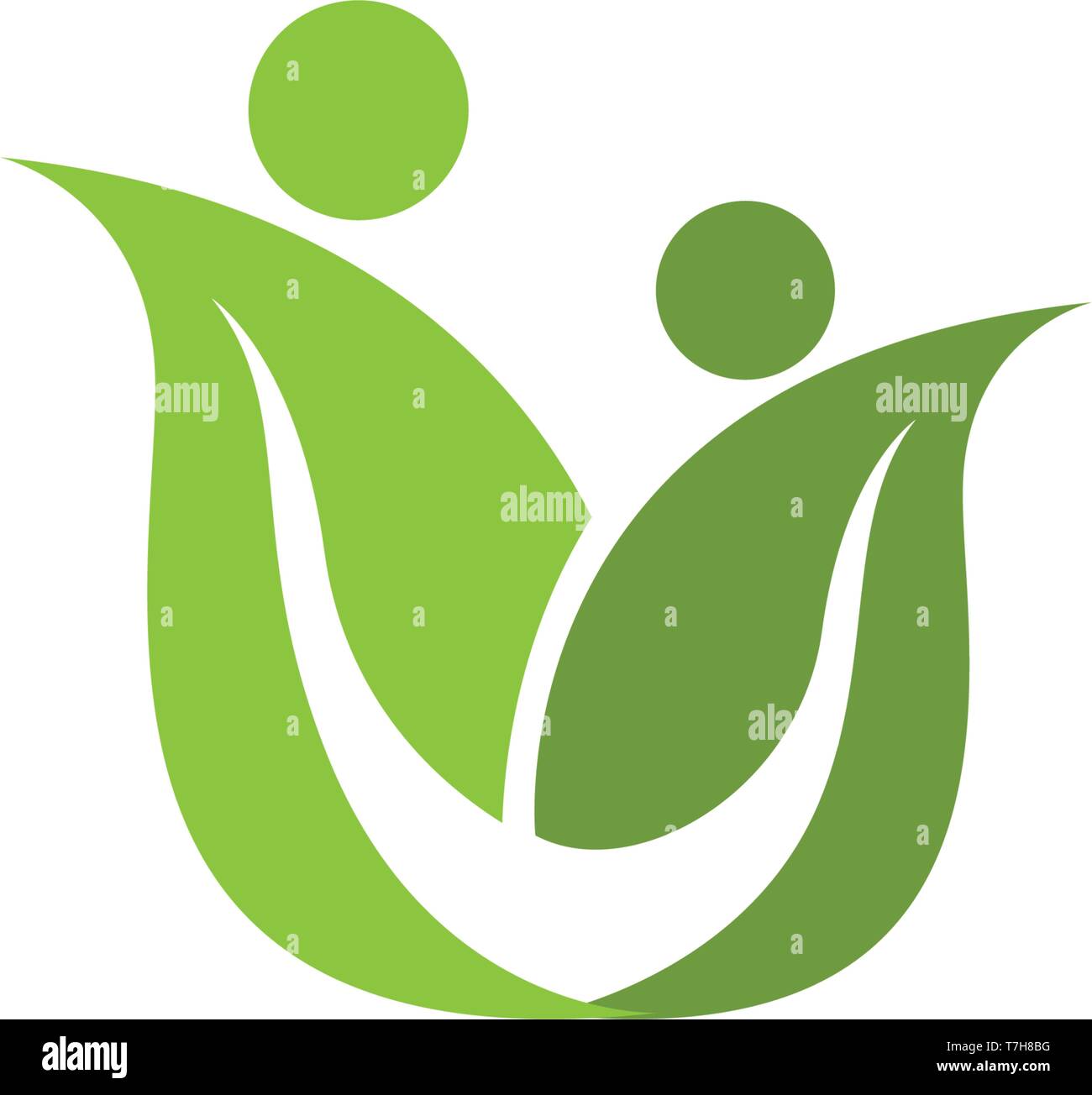 leaf green symbol logo nature Stock Vector Image & Art - Alamy