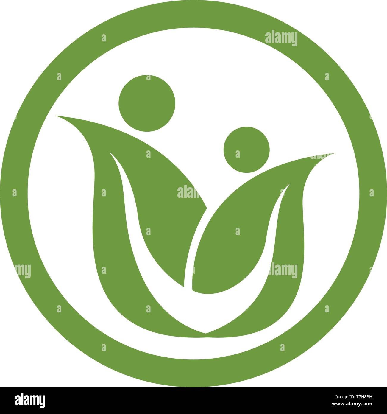 leaf green symbol logo nature Stock Vector Image & Art - Alamy