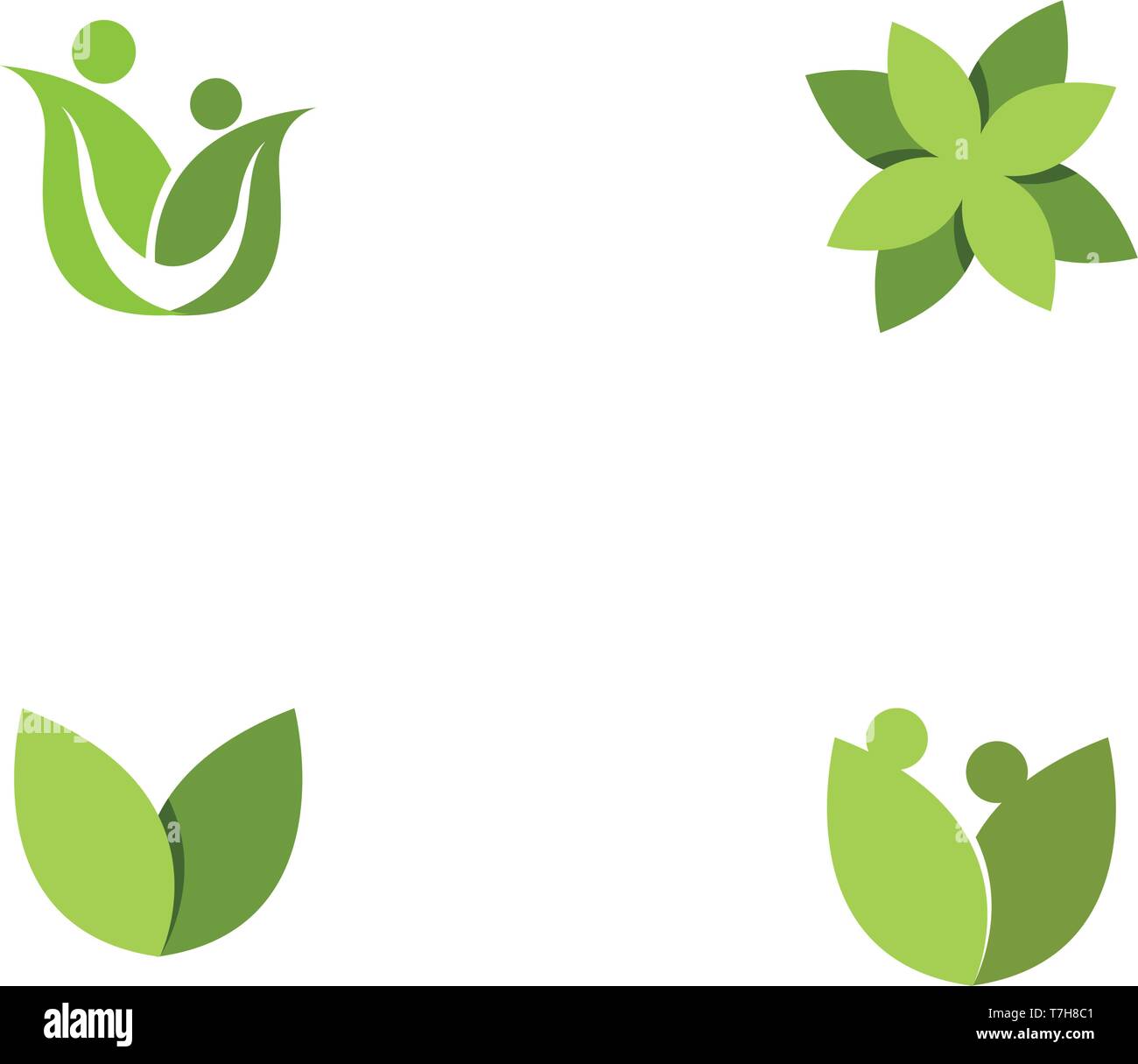 leaf green symbol logo nature Stock Vector Image & Art - Alamy