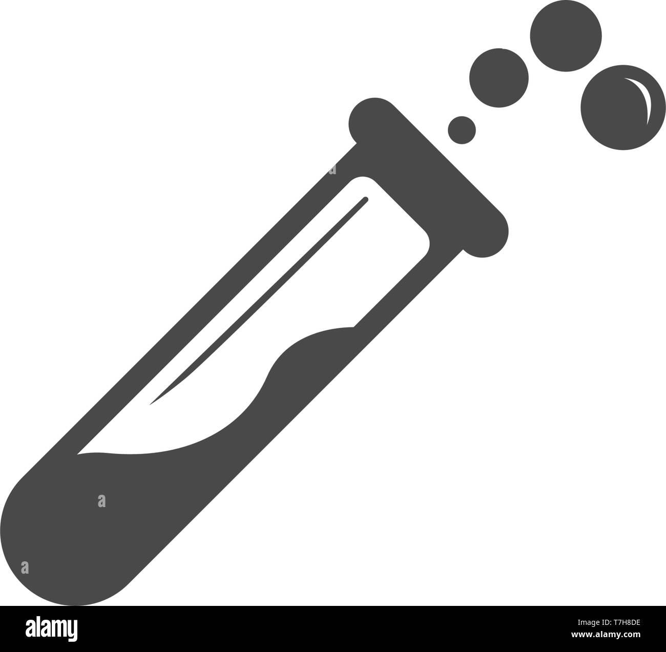 Chemical bottle vector icon for science laboratory Stock Vector Image ...