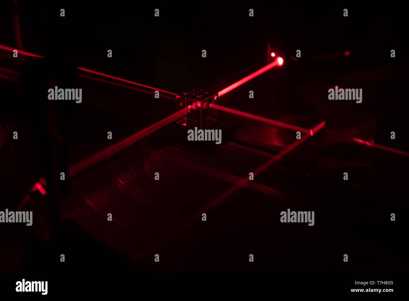 laser beam in optical laboratory Stock Photo - Alamy