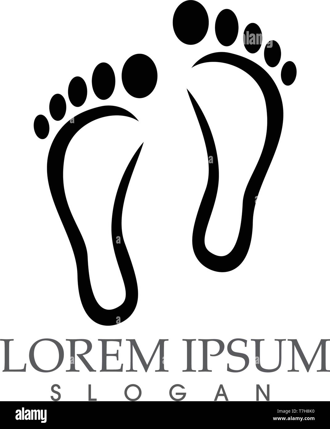 Medical footprint Stock Vector Images - Alamy