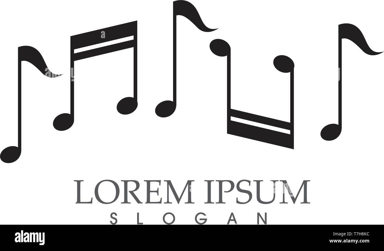 Music note symbols logo and icons template Stock Vector Image & Art - Alamy