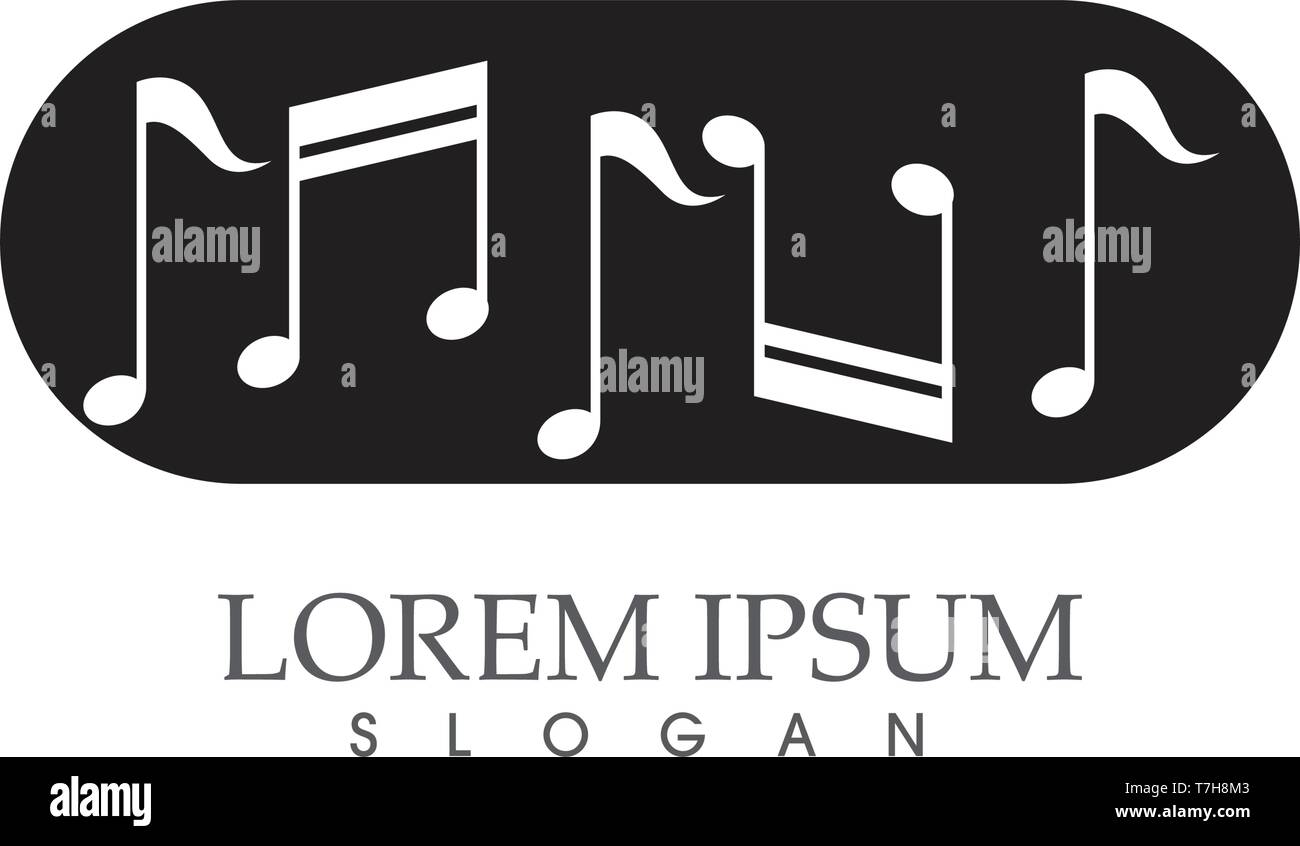 Music note symbols logo and icons template Stock Vector Image & Art - Alamy