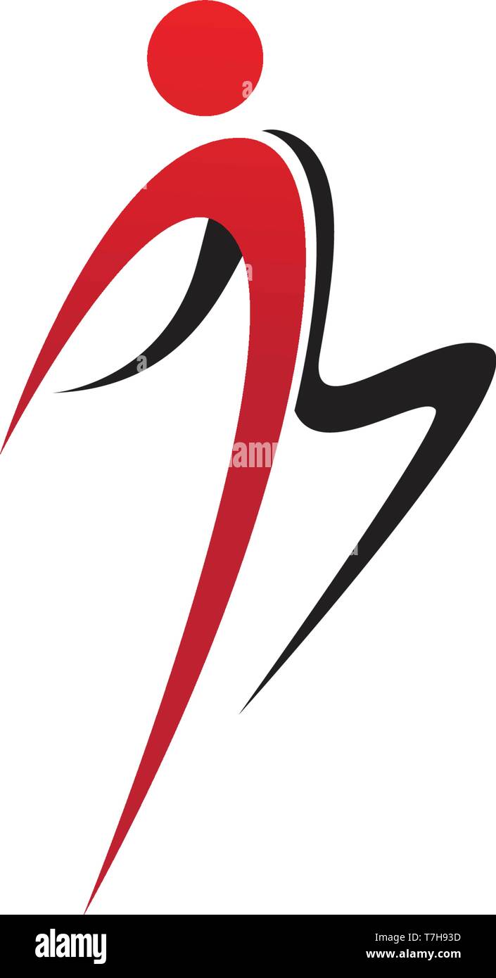People jump health success logo and symbols Stock Vector Image & Art ...
