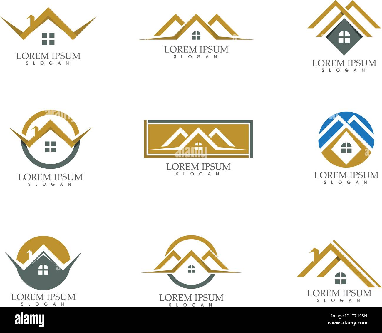 Home and building logo and symbol vector template Stock Vector Image ...