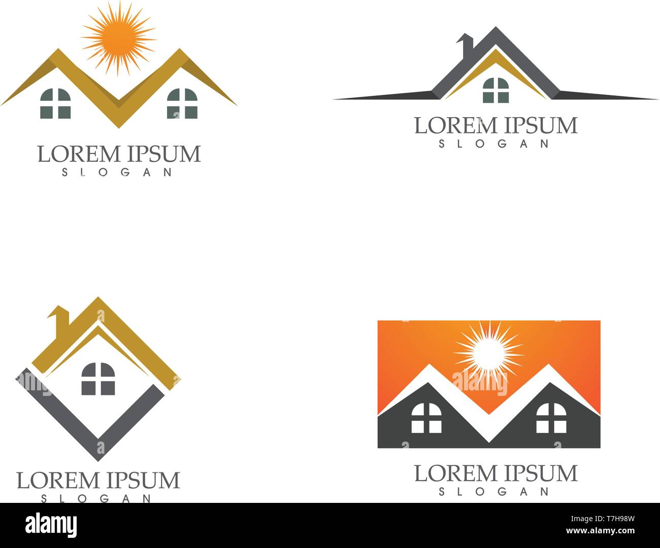 Home and building logo and symbol vector template Stock Vector Image ...