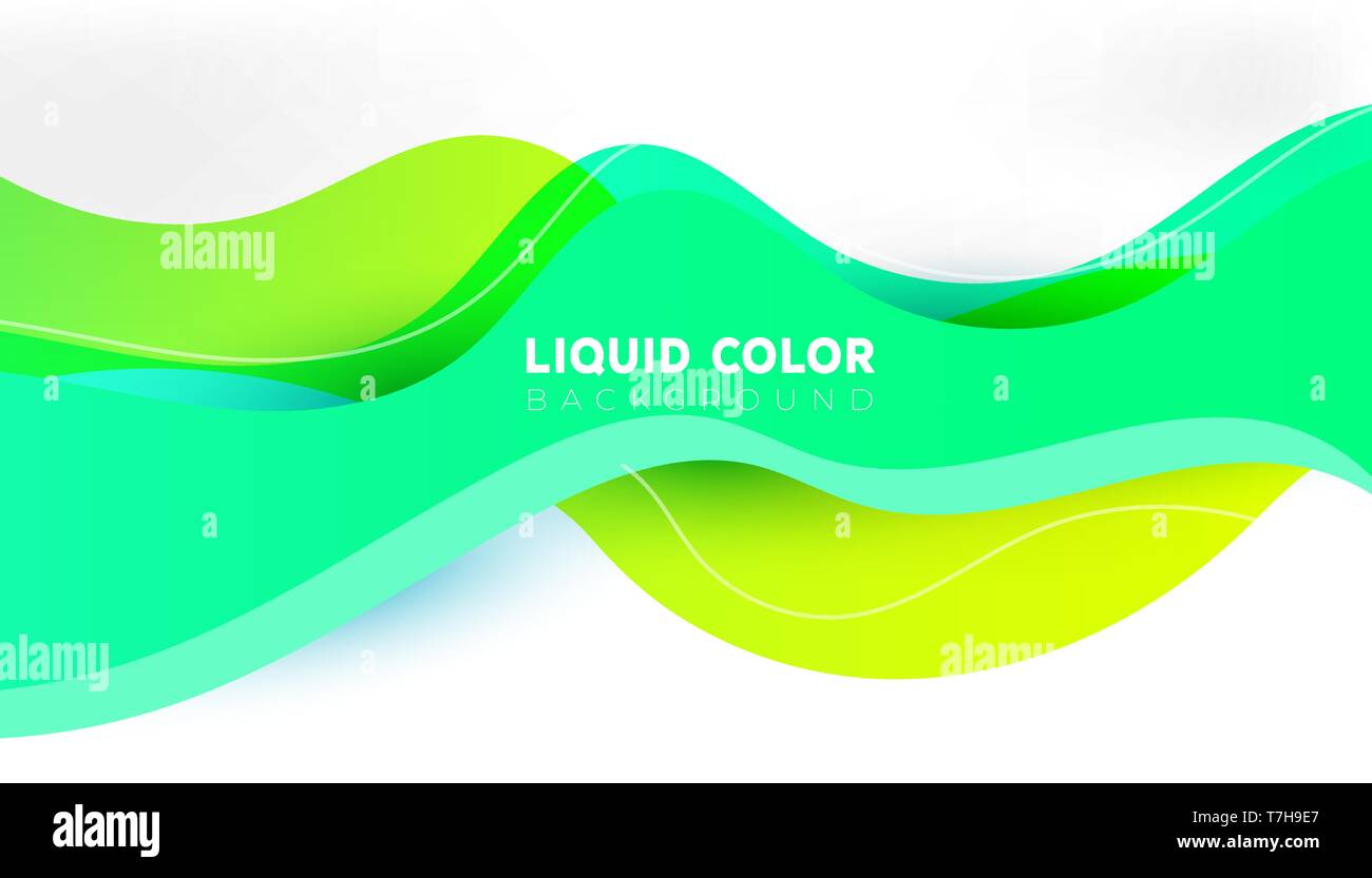 Trendy Abstract liquid Fluid Gradient Poster. Modern colorful fluid ...