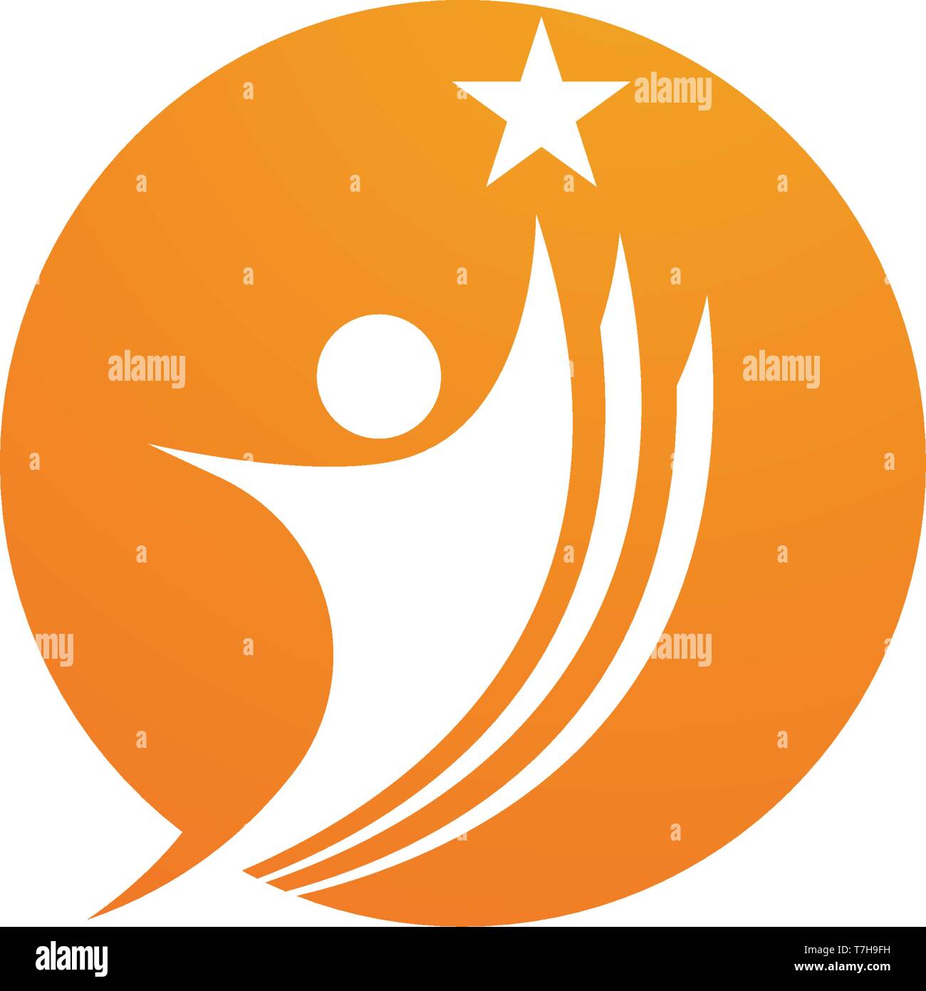 Star logo success people template vector icon illustration design Stock ...