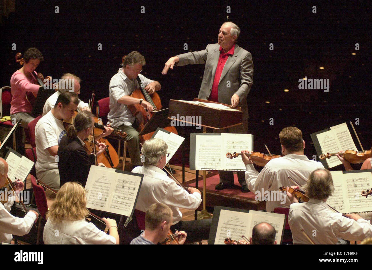 World famous conductor Pierre Boulez conducts the London Symphony Orchestra and pianist Emmanuel ...