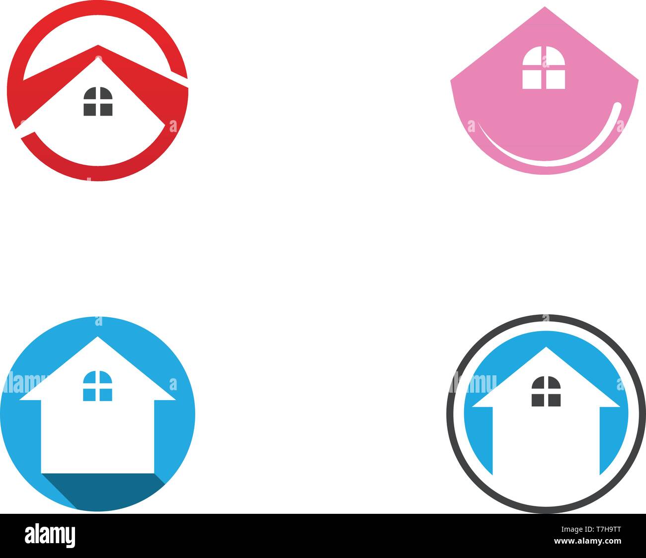 Home and building logo and symbol vector template Stock Vector Image ...