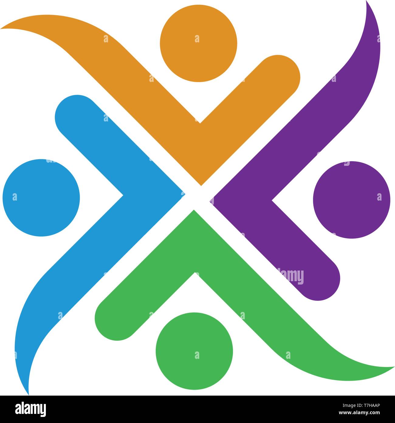 Community ONION people care logo and symbols template Stock Vector ...