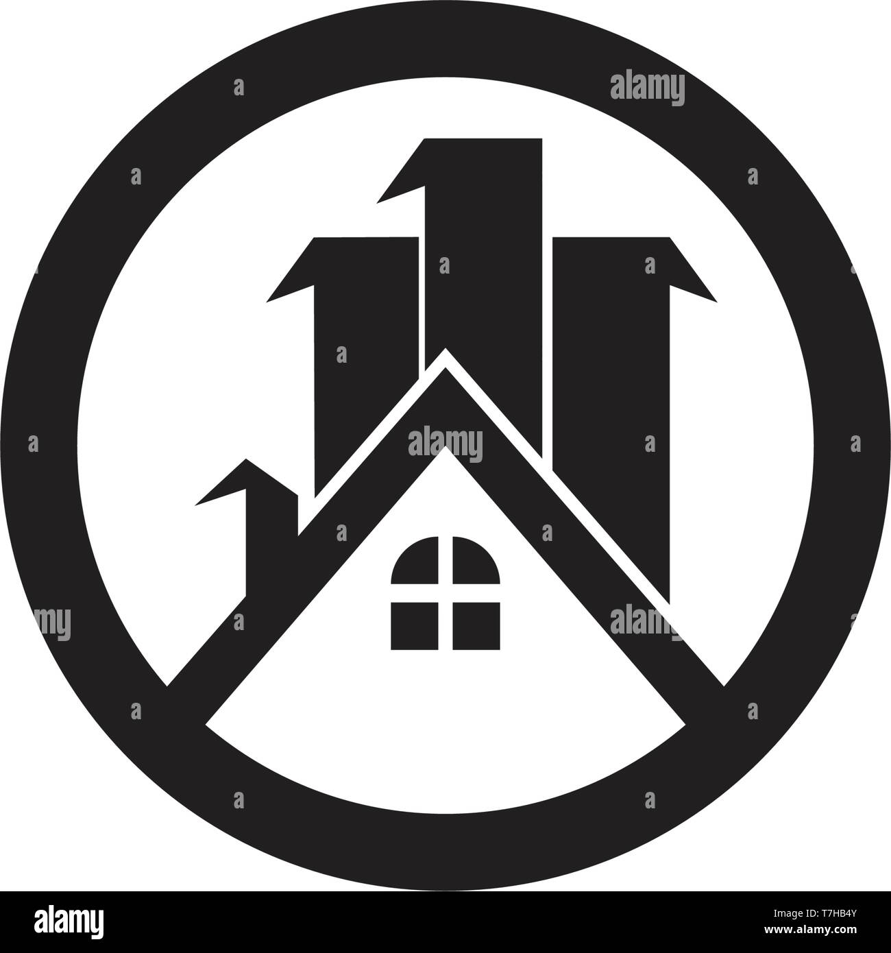 Home and building logo and symbol vector template Stock Vector Image ...