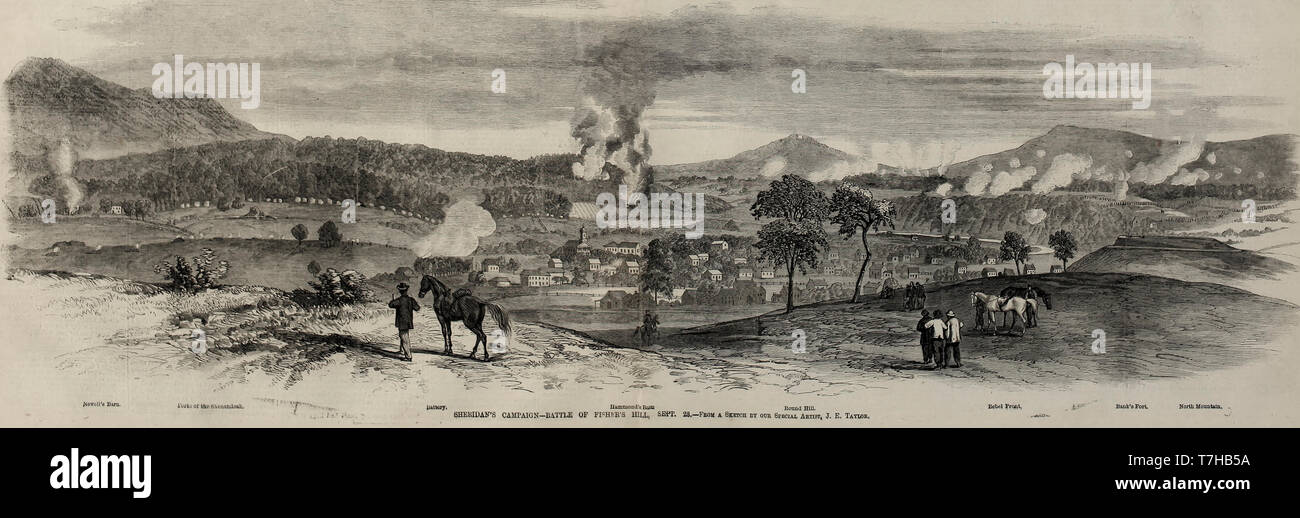 Sheridan's Campaign - Battle of Fisher's Hill, September 28, 1864 ...