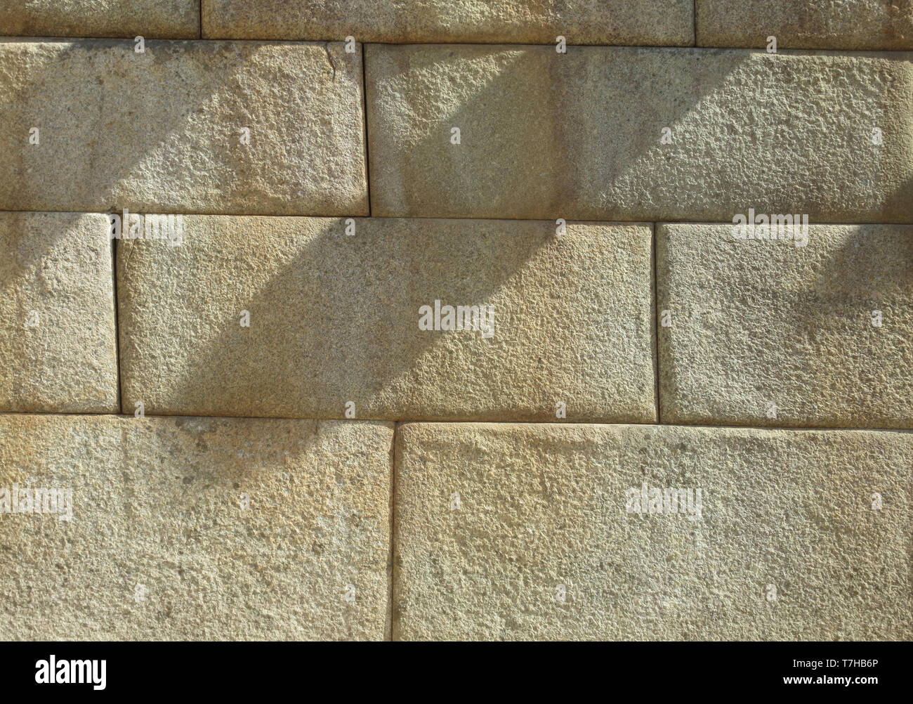 Perfect cut rocks in wall of a Machu Picchu ruin in the Cusco Region ...