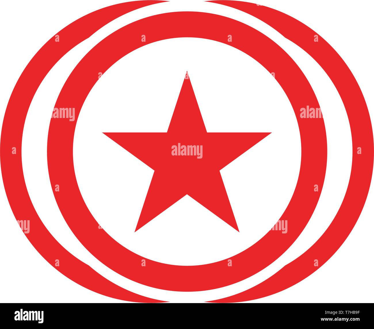 Star flow circle logo hi-res stock photography and images - Alamy