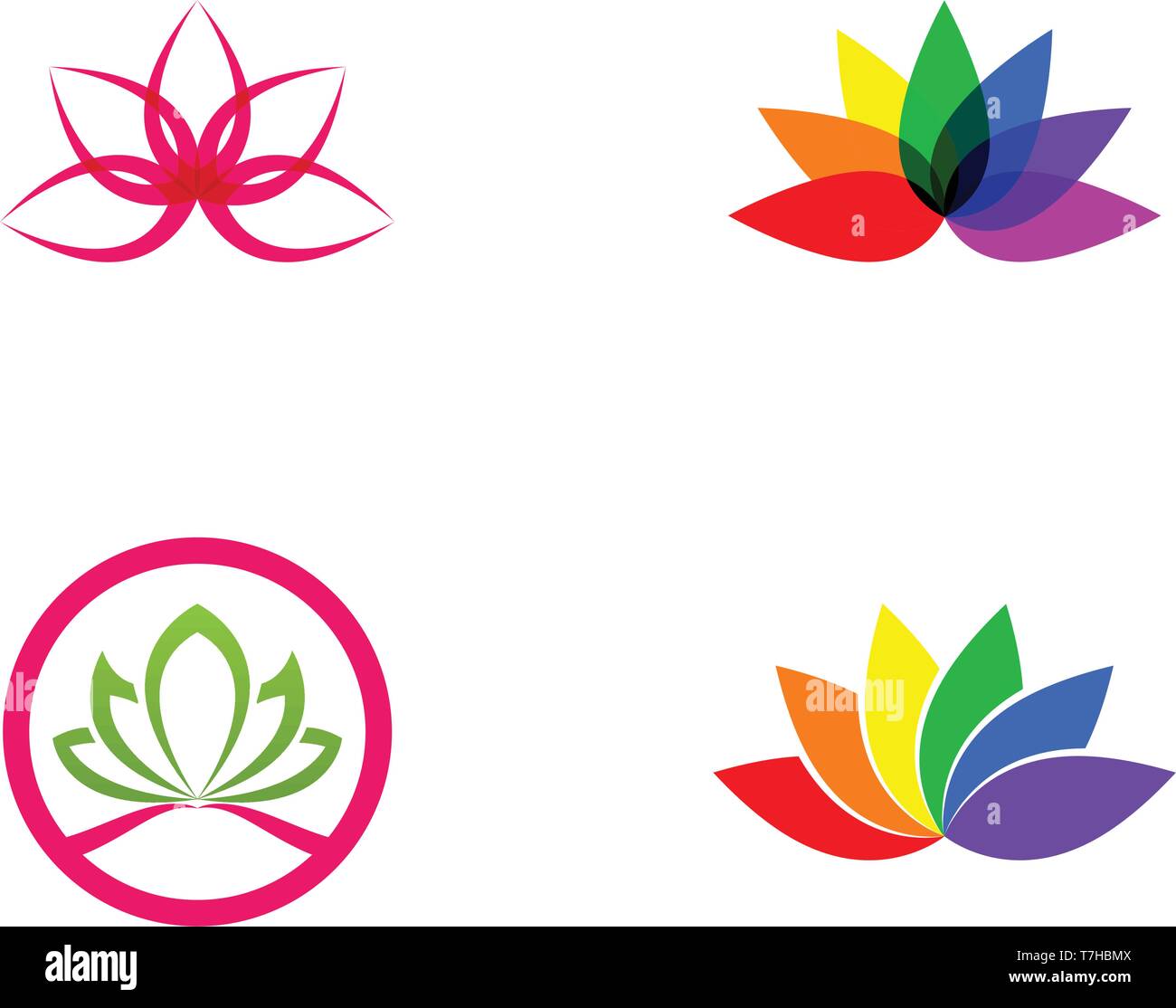 Lotus flower health logo vector Stock Vector Image & Art - Alamy