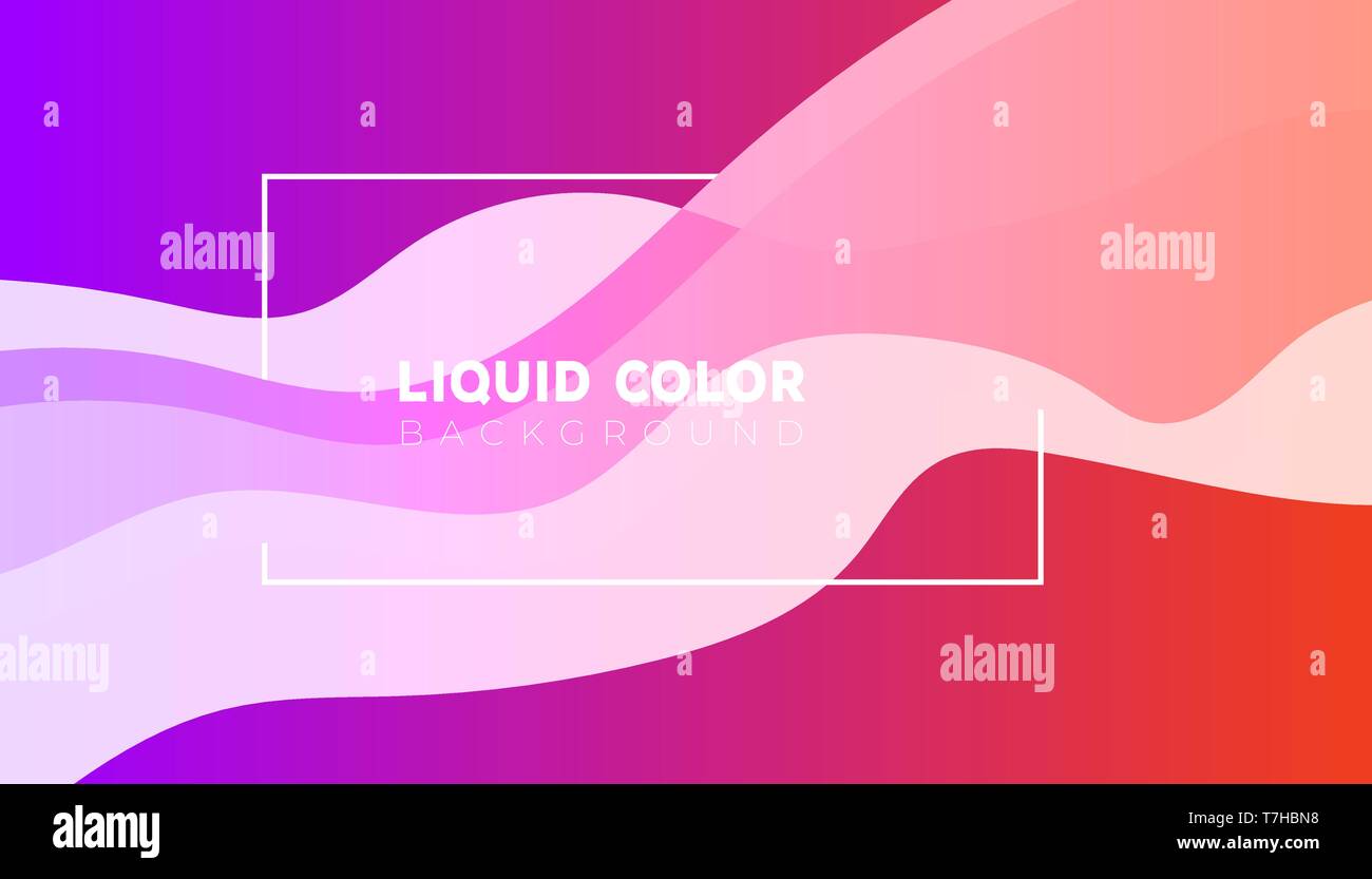 Modern colorful fluid creative templates with dynamic linear waves ...