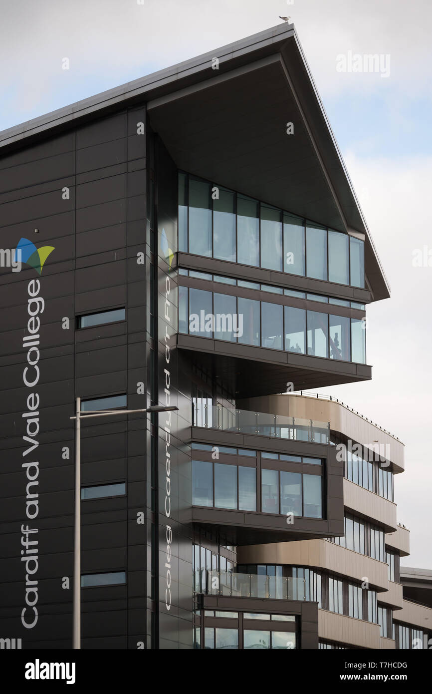 Exterior view of Cardiff and Vale College on Dumballs Road in Cardiff ...