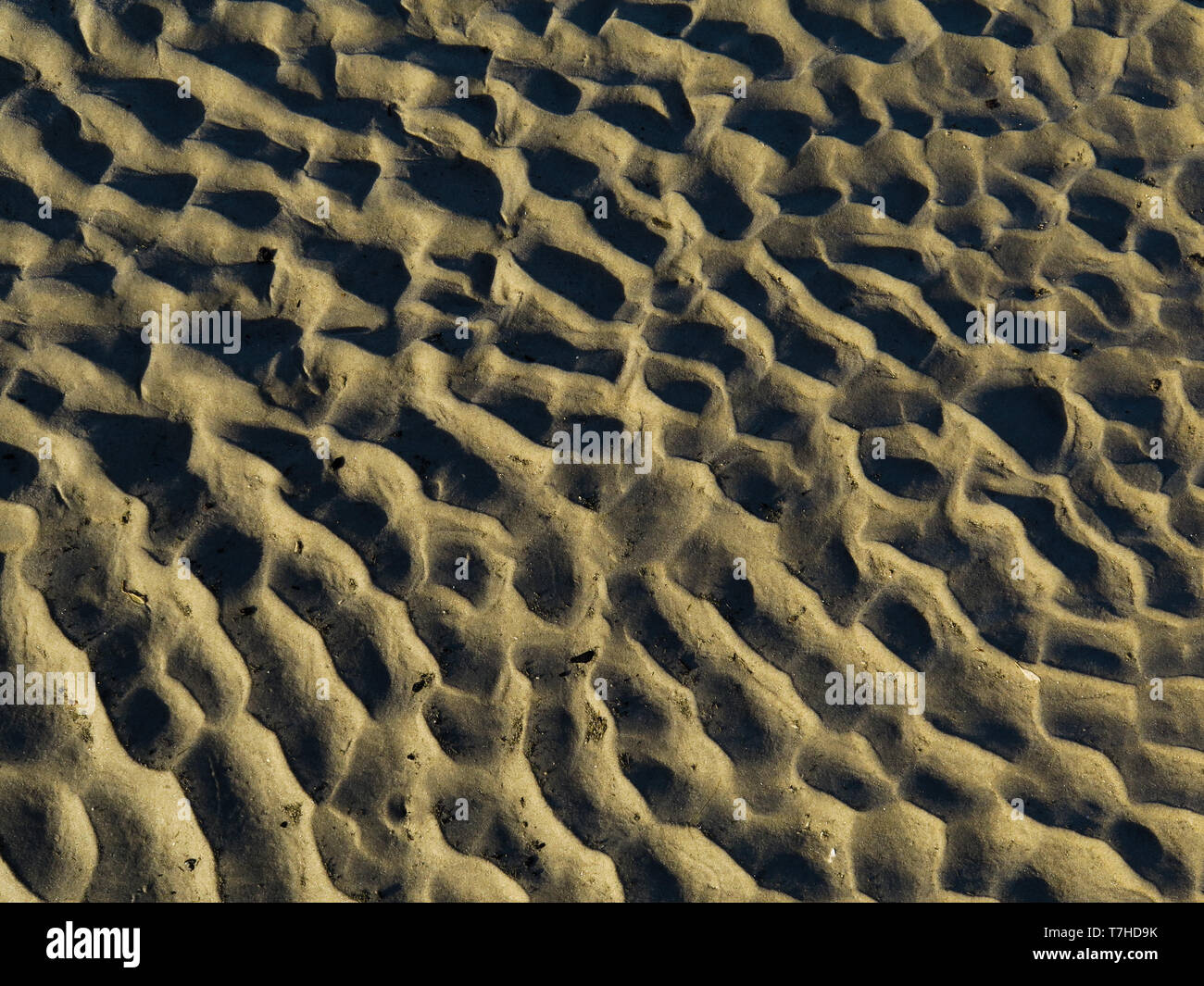 Sand patterns on the beach Stock Photo - Alamy