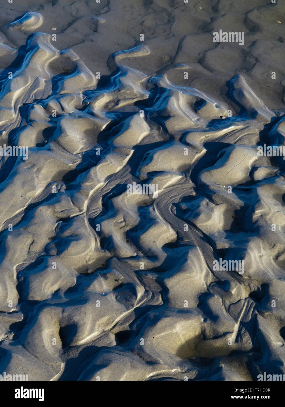 Sand patterns on the beach Stock Photo - Alamy