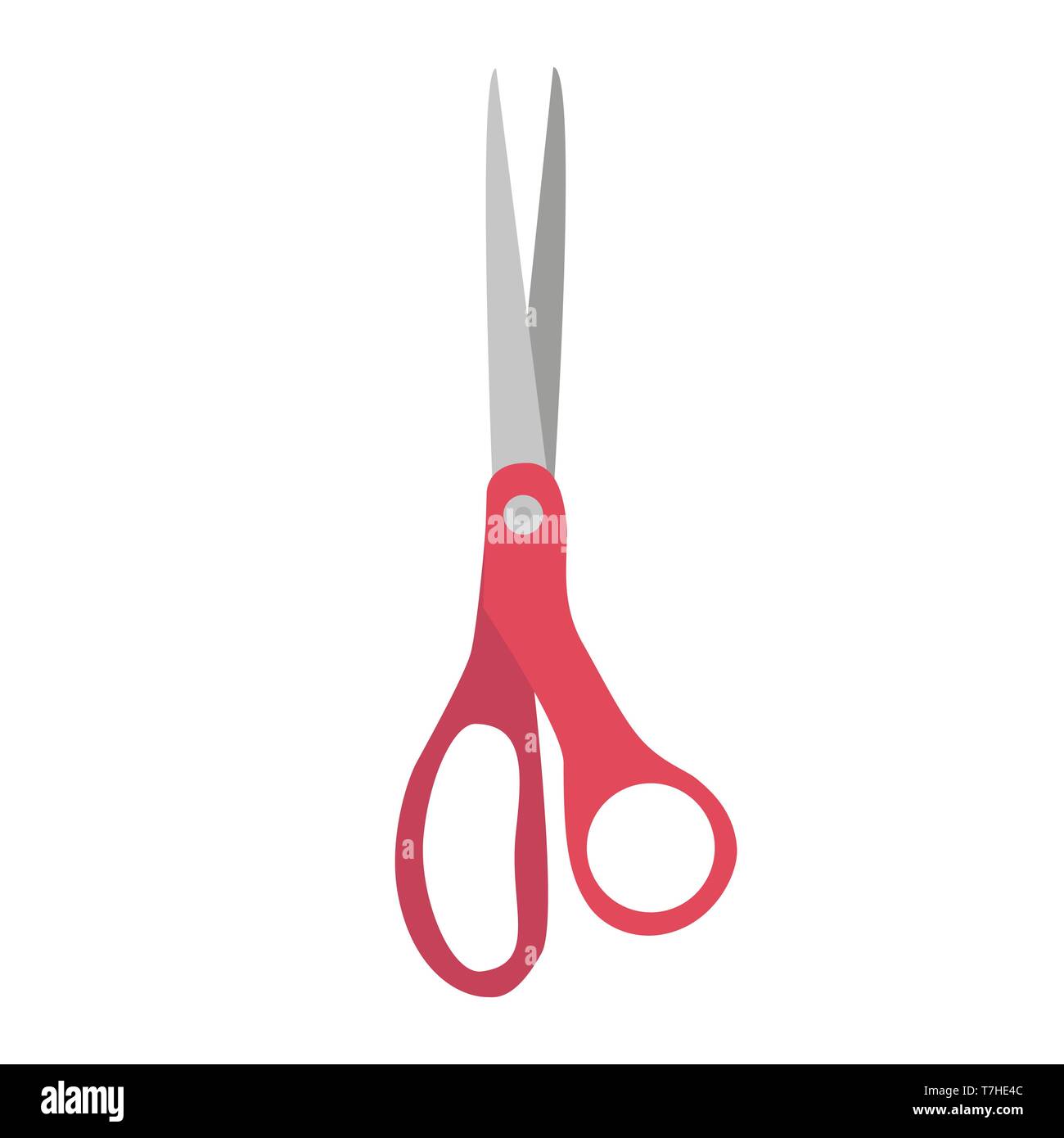 Sewing scissors vector icon vintage illustration tool thread design ...