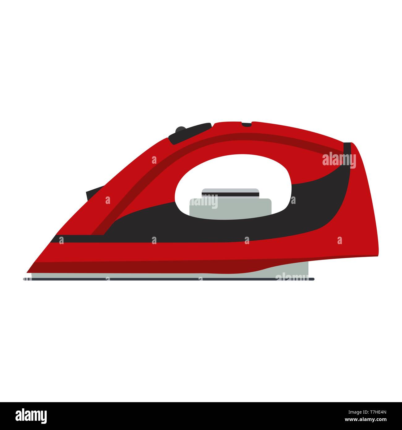 Iron ironing vector icon illustration clothes flat isolated home ...