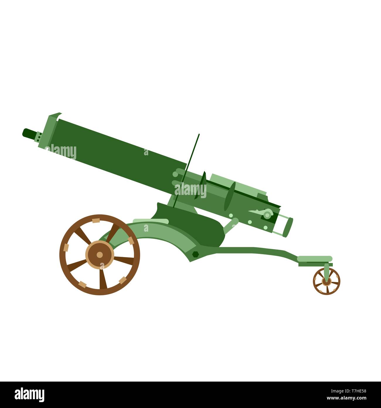 Cannon artillery gun vector war old army weapon military illustration ...