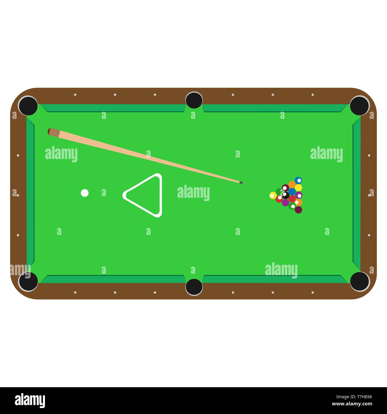 Table pool billiard vector. Sport cue , ball snooker illustration ...