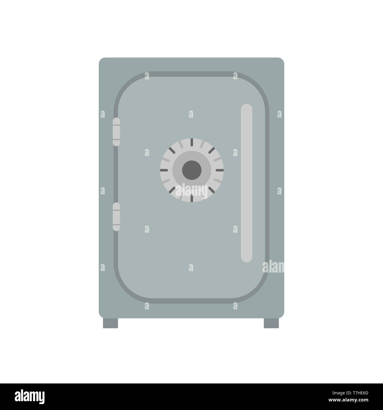 Safe icon vector lock box illustration. Bank security deposit safety ...