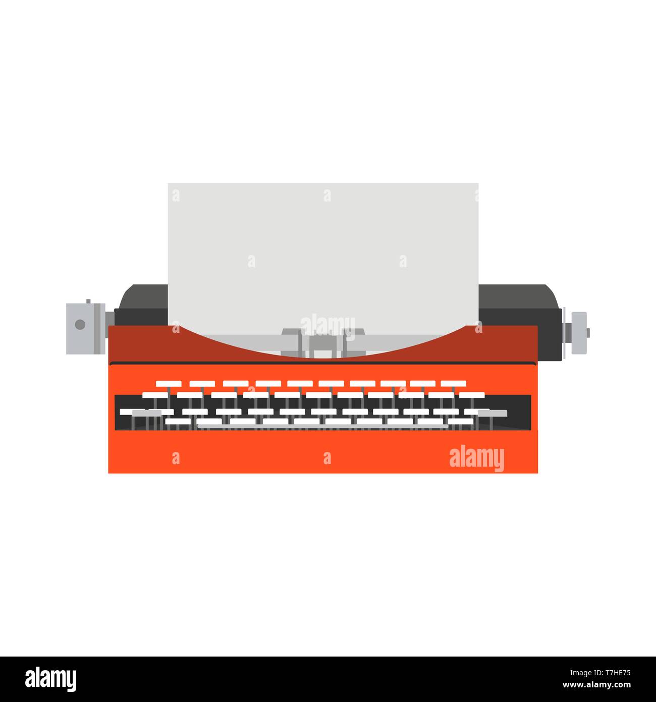 Vintage writing machine Stock Vector Images - Alamy