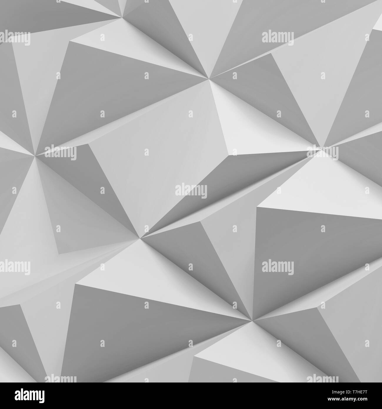 White digital polygonal pattern. Abstract low-poly cg background ...