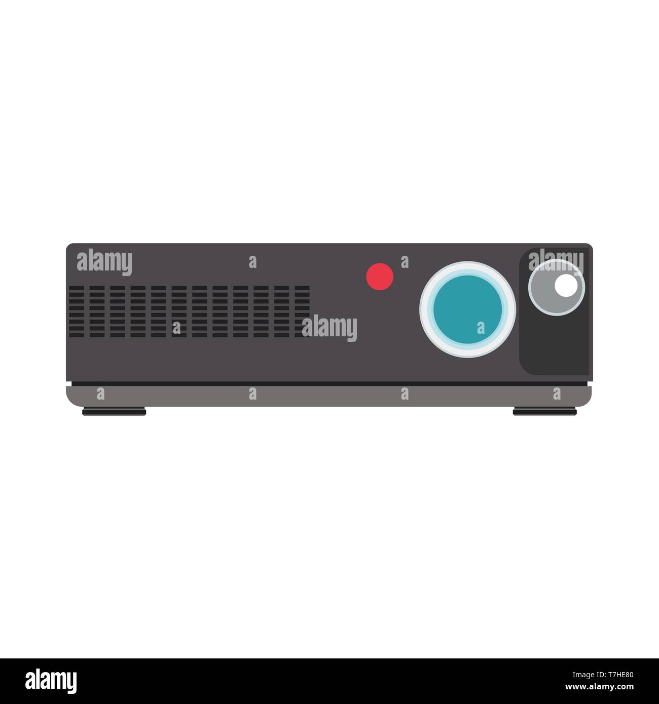 Projector video cinema movie icon film. Vector illustration camera ...