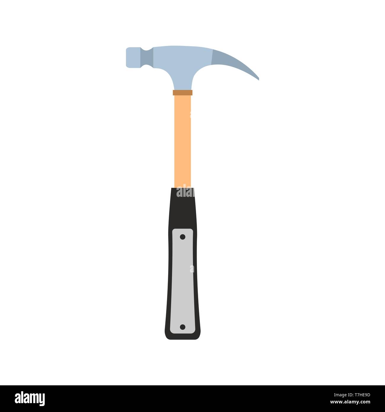 Hammer claw vector construction icon tool work carpentry illustration ...