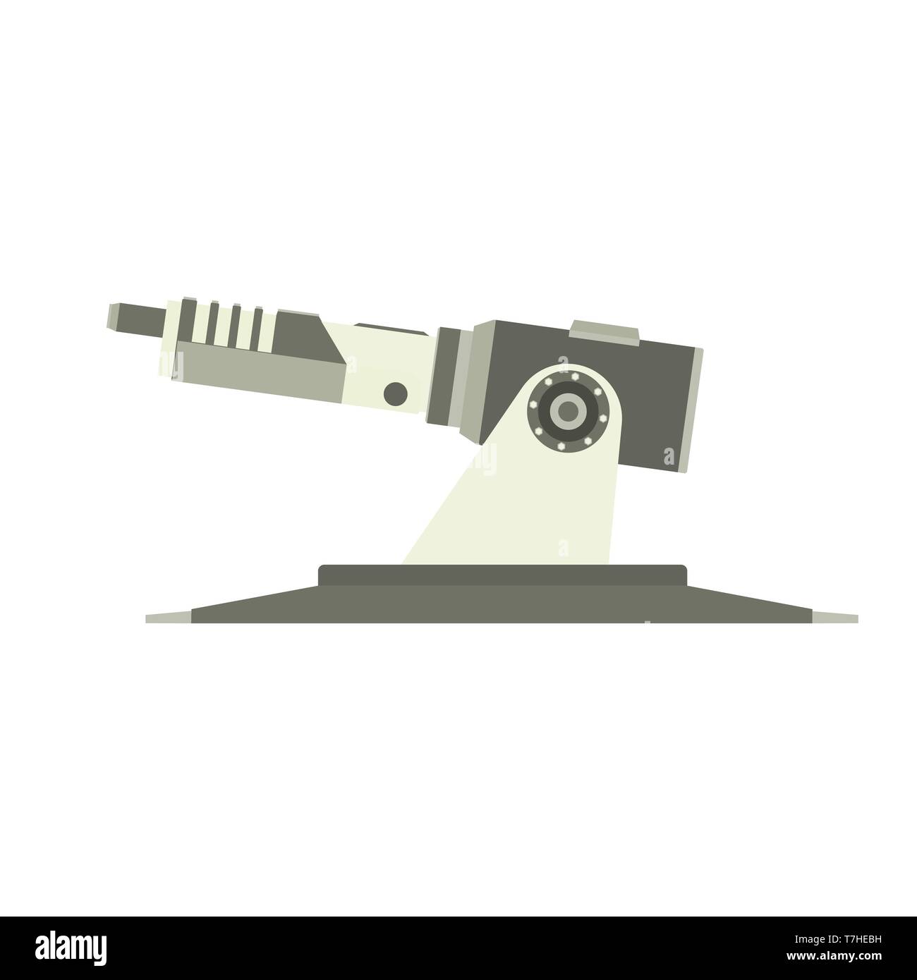 Military vector gun tank army vehicle illustration turret armored ...