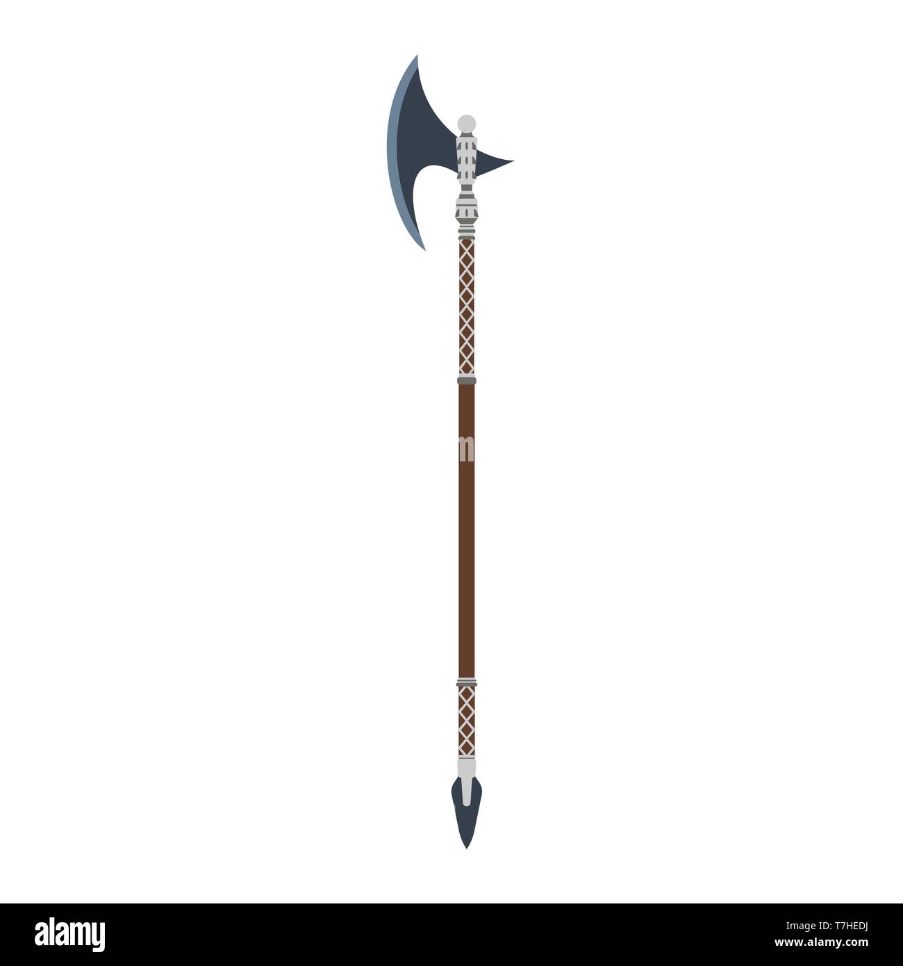 Vector halberd weapon illustration medieval ancient vintage old ...