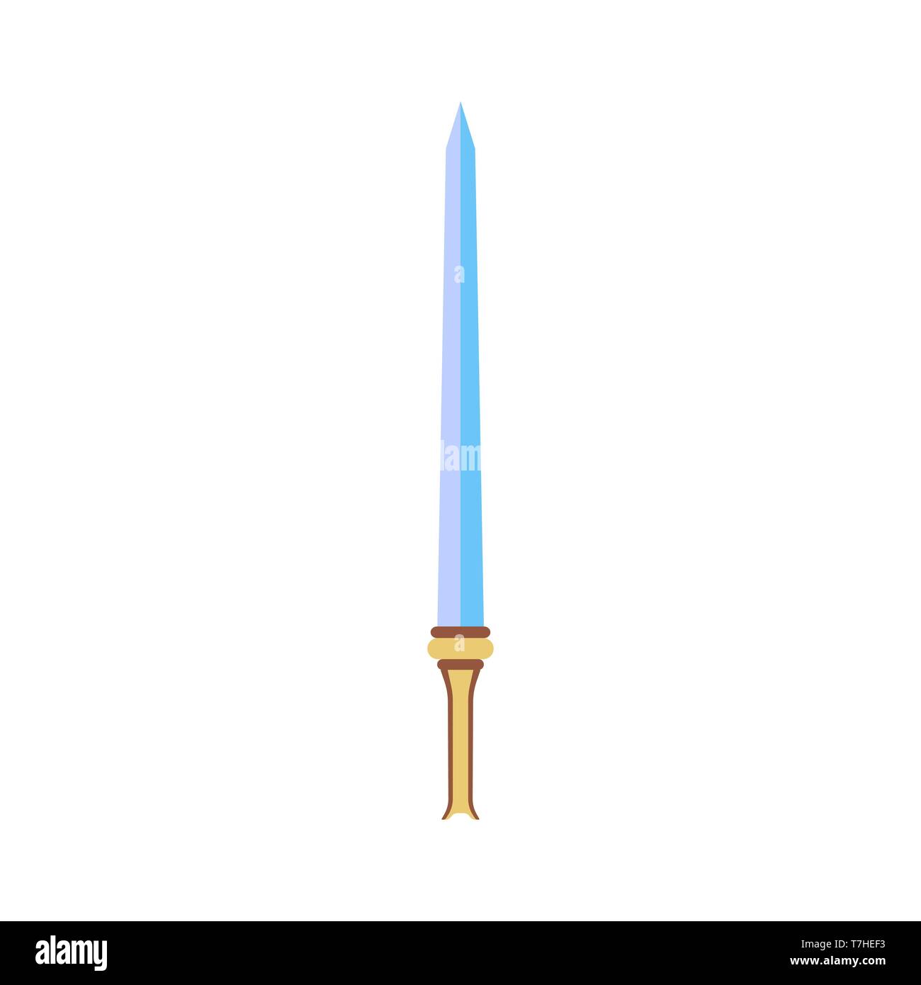 Sword hand vector illustration medieval isolated vintage weapon design ...