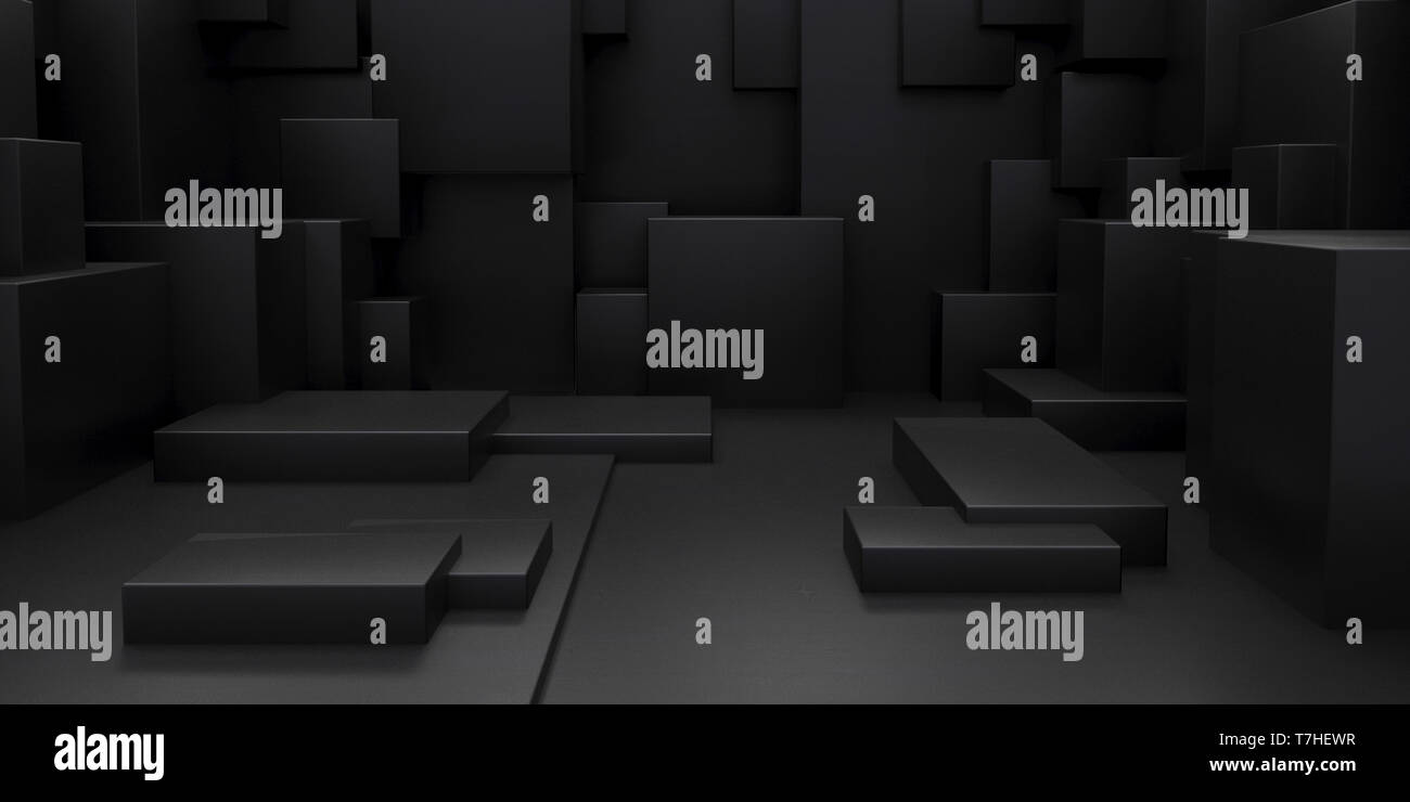 Render of 3D Geometric Abstract Cuboid Wallpaper Background Stock Photo ...