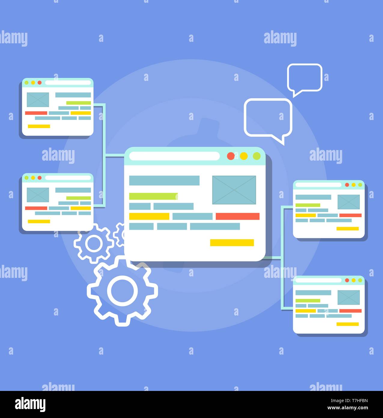 Background illustration abstract digital symbol. Element navigate ...