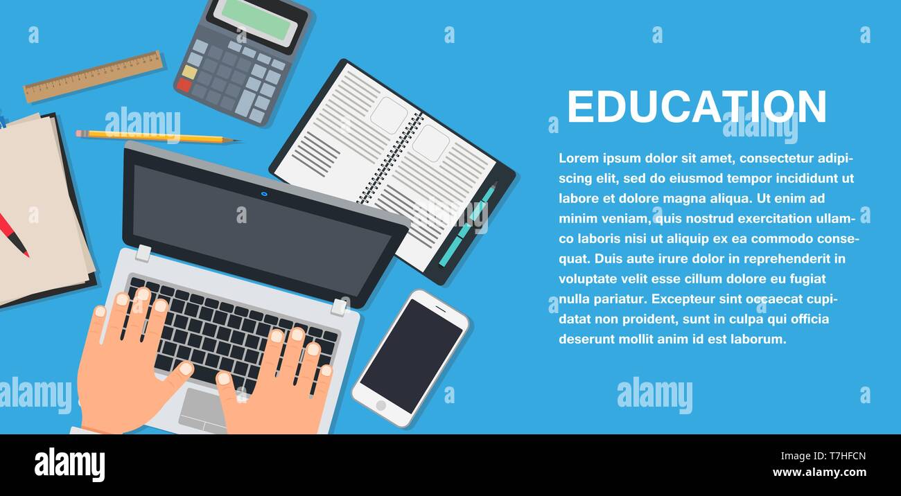 School education study symbol isolated. University concept vector sign ...
