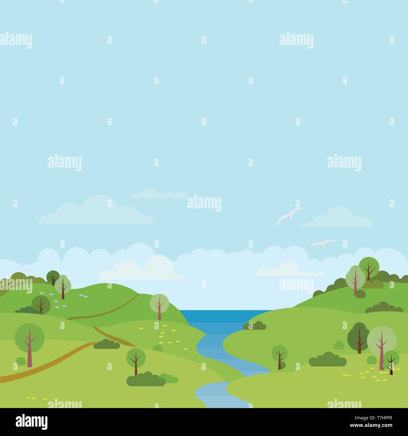 River Stock Vector Images - Alamy