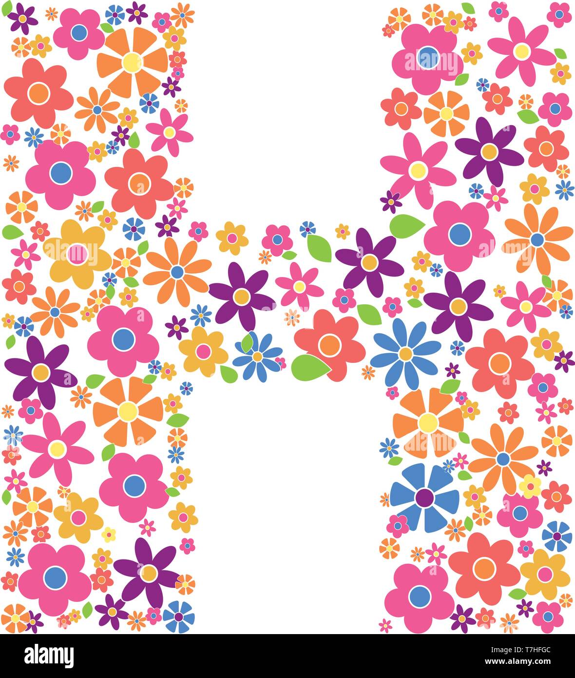 Letter h flowers hi-res stock photography and images - Alamy