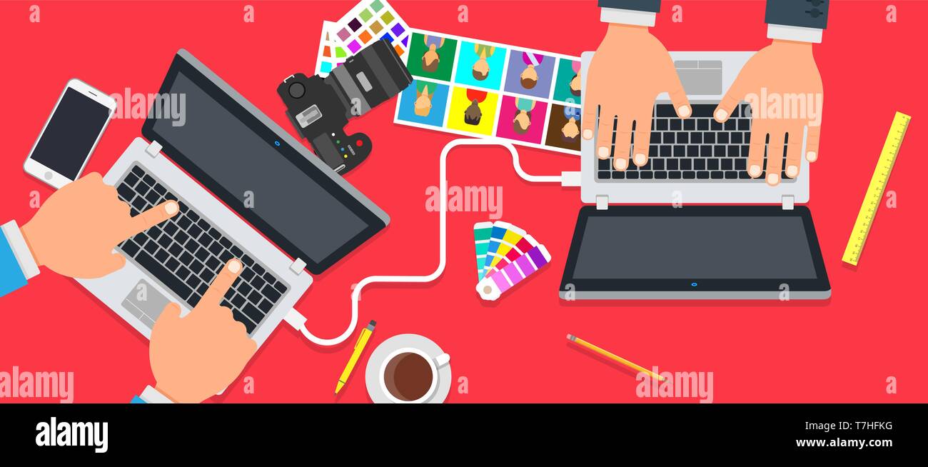 Creative office team people design. Business teamwork success vector ...