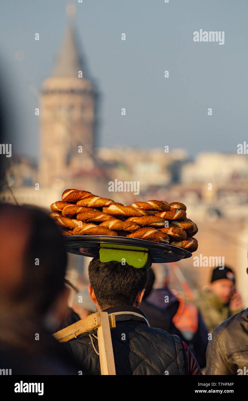 Man simit on head hi-res stock photography and images - Alamy