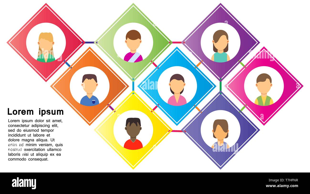 Process work business background team vector. Office workplace digital ...