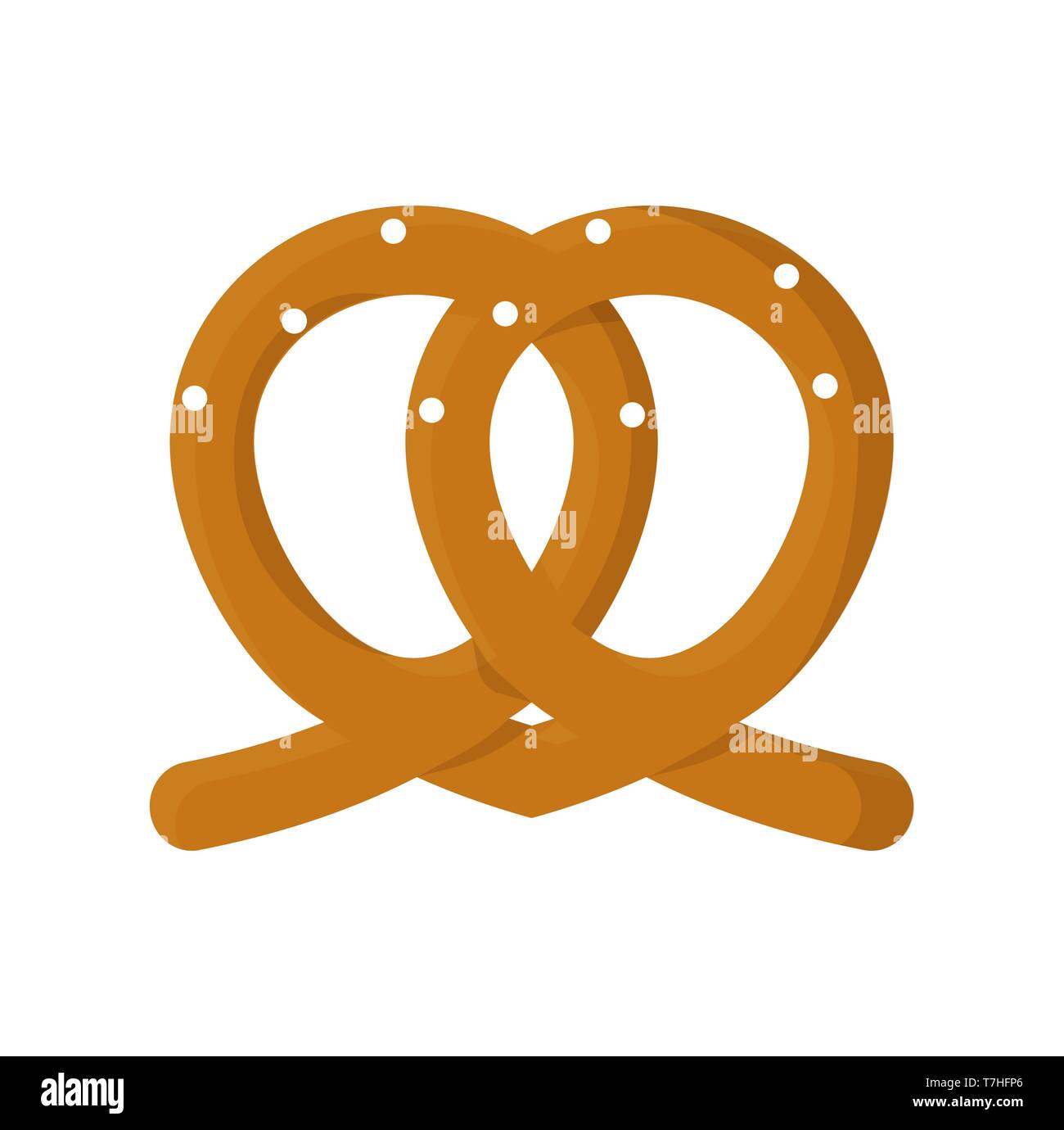 Pretzel Bavaria tasty breakfast. Design vector oktoberfest party symbol ...