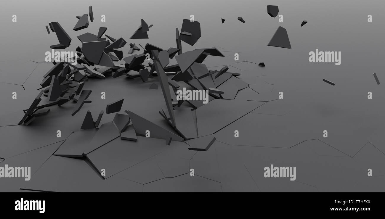Render of 3D Shatter Abstract Wallpaper Background Stock Photo - Alamy