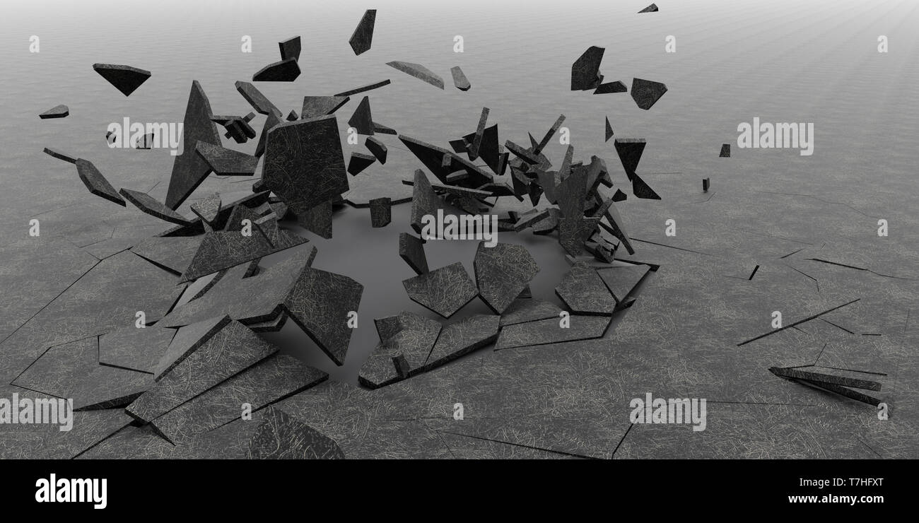 Render of 3D Shatter Abstract Wallpaper Background Stock Photo - Alamy